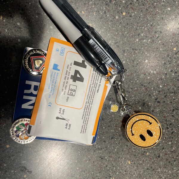 Sharpie and Pen Keychain | Badge Reel Sharpie | Badge Reel Pen ...