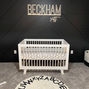 Custom Wood Name Sign for Nursery Girl Boy Over Crib Sign | Etsy