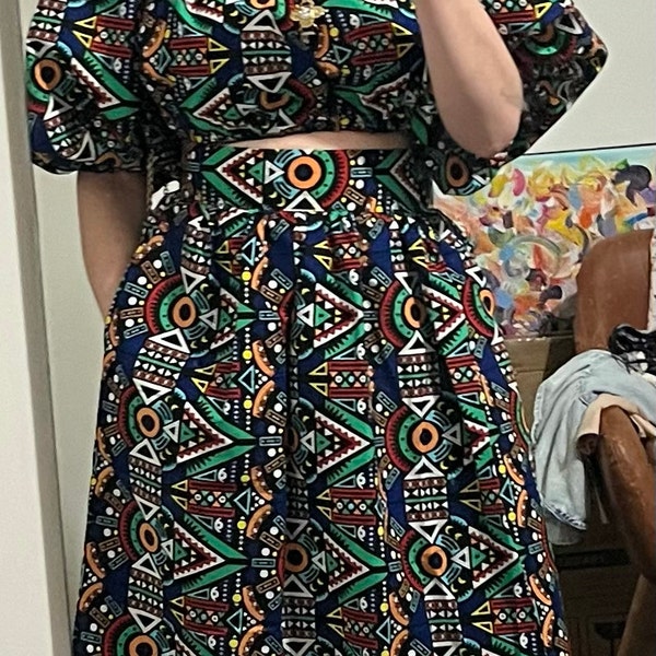 Two Piece African Dress for Women/african Women’s Clothing/ African Two ...