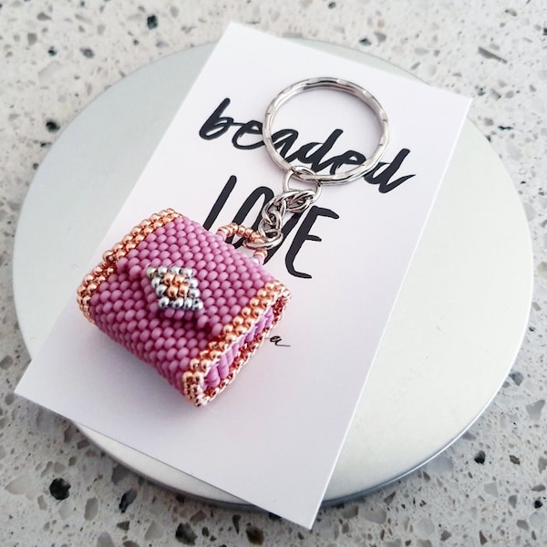 Beading Patterns for Decorative Box, Peyote Bead Pattern Small Box ...