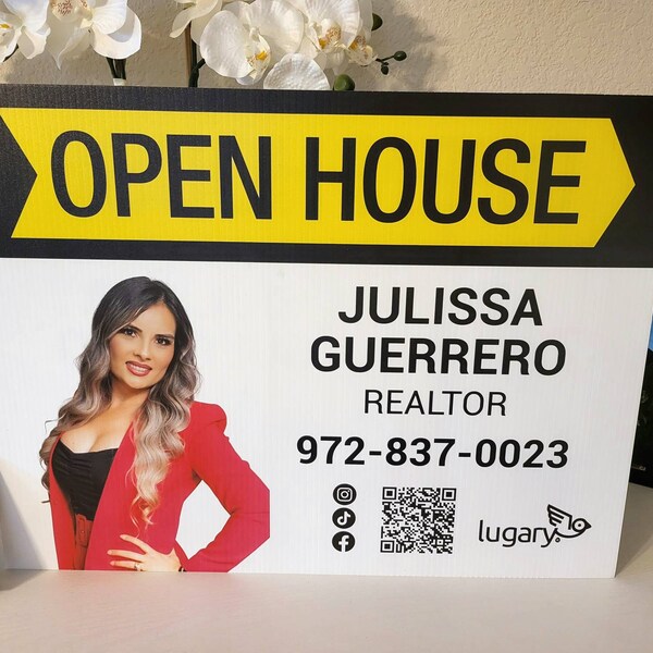 Real Estate Yard Sign 11 for Sale Sign Property Sign Listing Sign ...