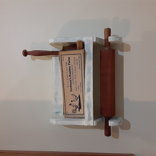 Unfinished You Paint Farmhouse Basic Rolling Pin Display Kitchen ...