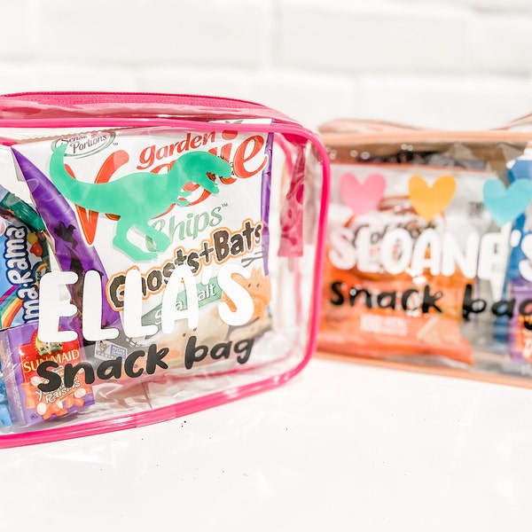 Kids Snack Bag, Diaper Bag, Personalized Snack Bag, Toddler, Baby Bag ...