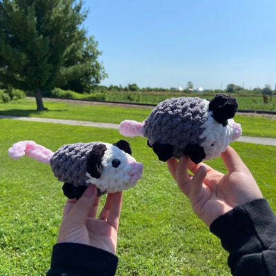 Crochet Possum Pattern NO SEW PDF Download Mini Opossum - Etsy