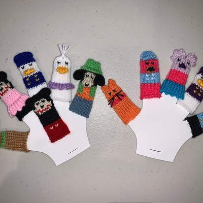 Nativity Finger Puppet Set includes Baby Jesus Mary Jospeh - Etsy