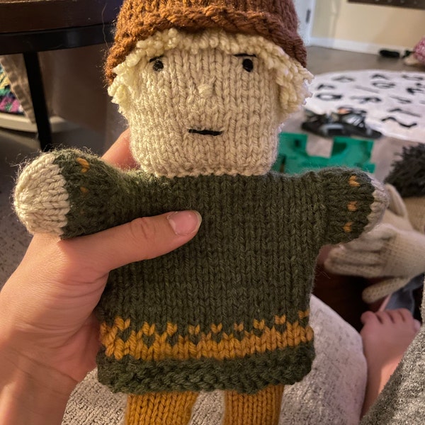 Hand Puppet Knitting Pattern/ Knitted Flat on 2 Needles/glove Puppets ...