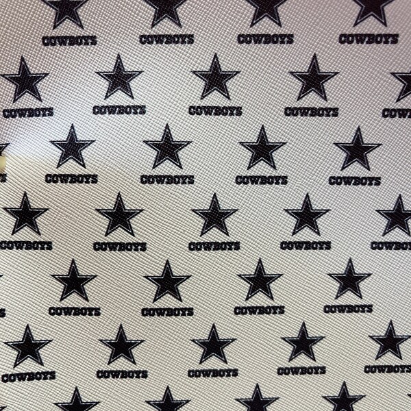 Faux Leather Sheets Fake Dallas Cowboys Football Team to Make Earrings ...