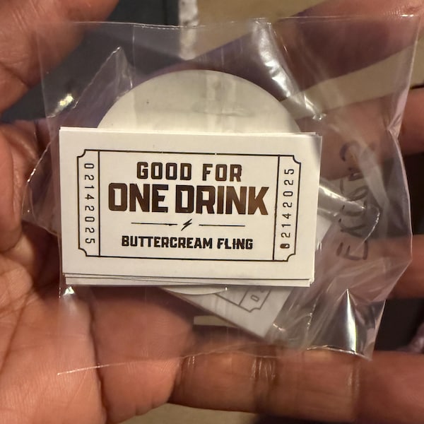 Gold Foil on Black Wedding Drink Ticket - Redeem for a Drink Coupon ...