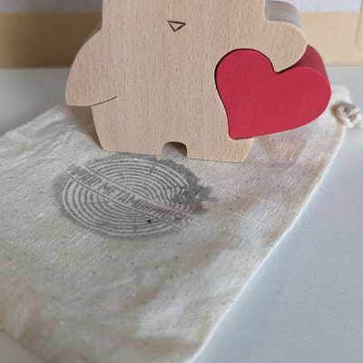 Apricot Cockapoo Small Figurine, Wooden Dog Statue With Engraved Love ...