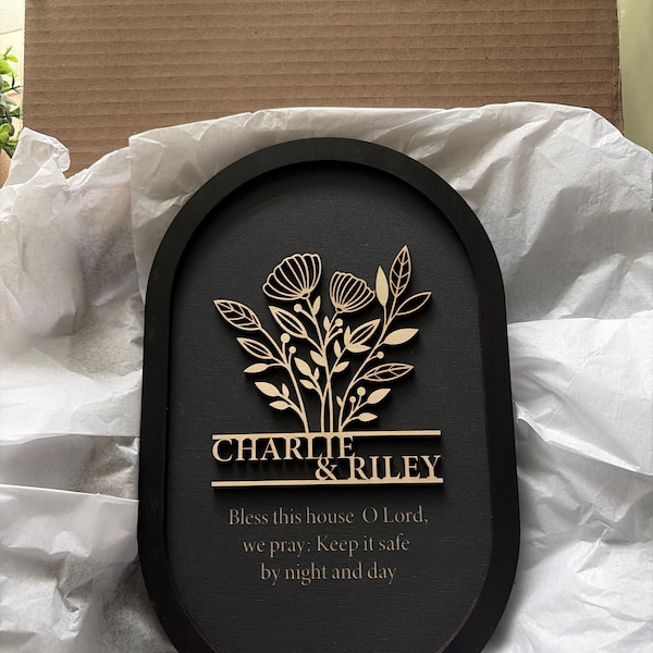 Custom Bible Verse Wall Decor | Personalized Christian Gift | Layered ...