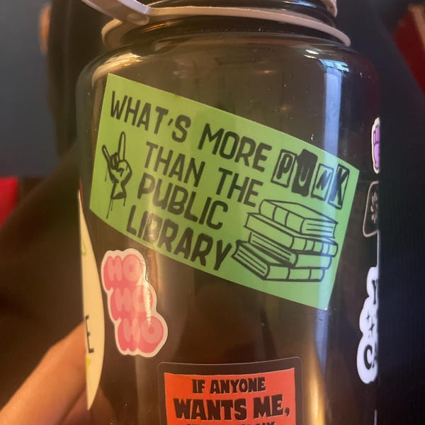 What’s More Punk Than the Public Library Vinyl Sticker - Etsy