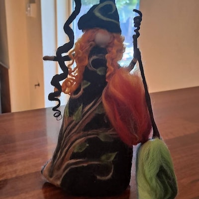 Witch IVY, Waldorf Inspired Felted Doll - Etsy
