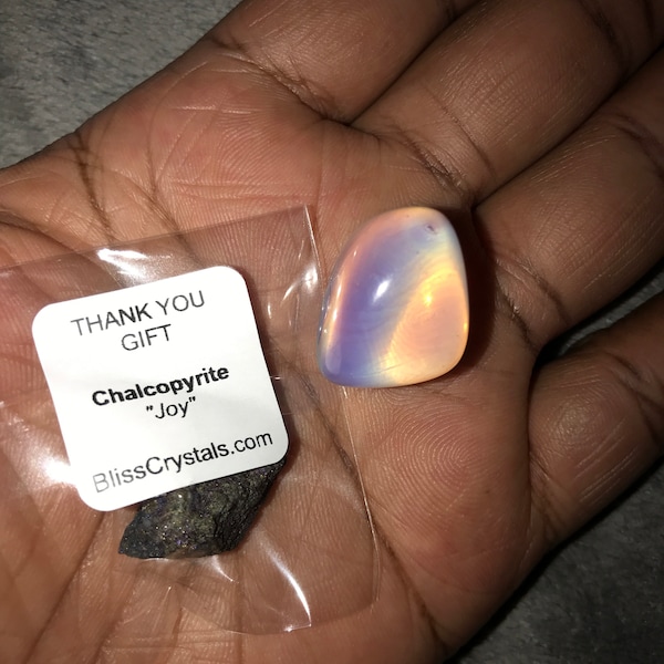 OPALITE Tumbled Stone, Man Made Opal Glass Crystal 1 Large #OP01 - Etsy