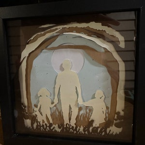 Love You Grandma Shadow Box Template Grandmother Shadow Box - Etsy