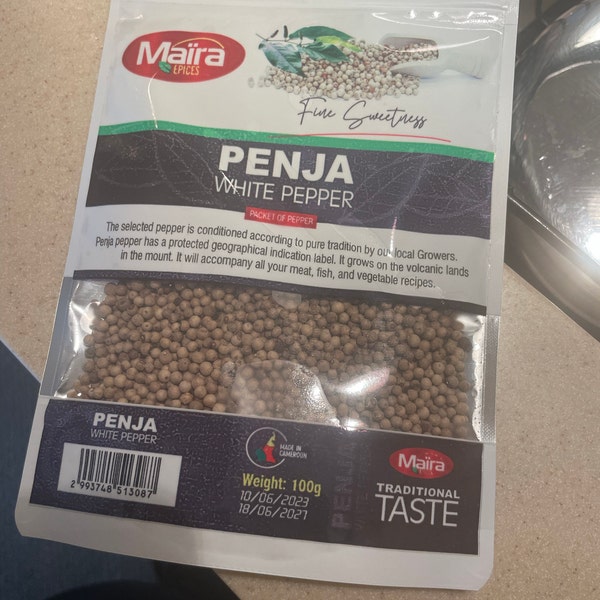 Penja Ground White Pepper (poivre Blanc Moulu De Penja) 100g-250g - Etsy