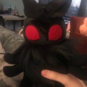 Moth Plush Black and Red made to Order - Etsy