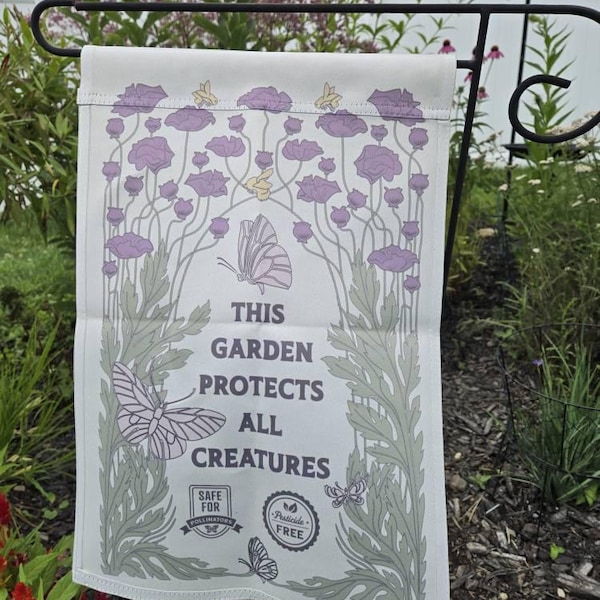 Restore Native Plants Garden & House Banner, Gardener Gift ...