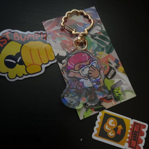 MYSTERY Keychain + 10 Stickers! - Etsy