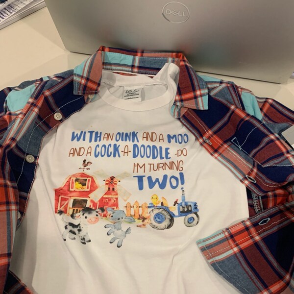 Second Birthday, With an Oink and a Moo, Farm Birthday, Oink Moo ...