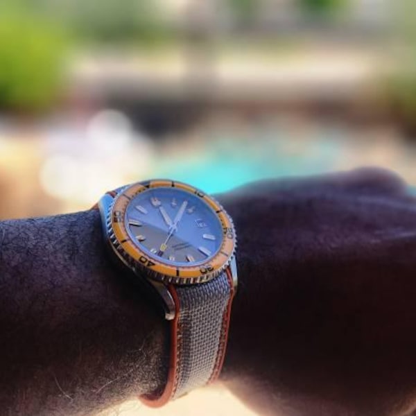 22mm Navy Rubber Strap Band Fits TDR Black Bay Pelagos Watches ...