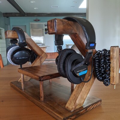 Multi Headphone Dac/amp Stand: Headphone Stand Music Station Heaphone ...