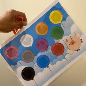 Color Matching Busy Book Activity, Colour Sorting Printable, Homeschool ...