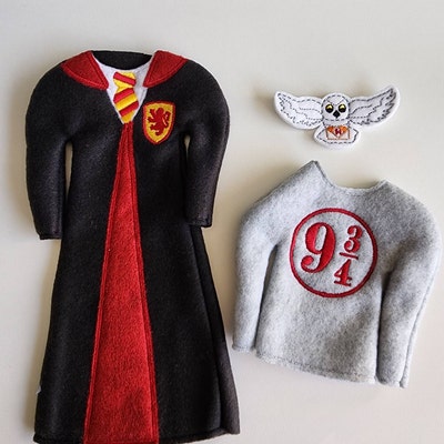 Wizard Robe, Wizard Costume PLUS Extra Prop, Elf Clothes, 12 Doll ...