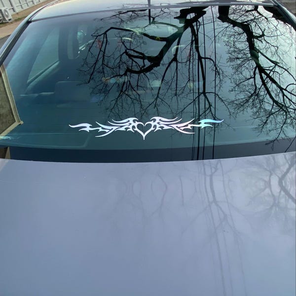 Bumper Sticker / Car Tramp Stamp / Y2K / Heart / Wings / Gothic / Vinyl ...