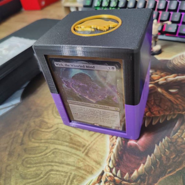 MTG EDH Commander Deck Box W/ Toploader Slot for Stanley Tool Box ...