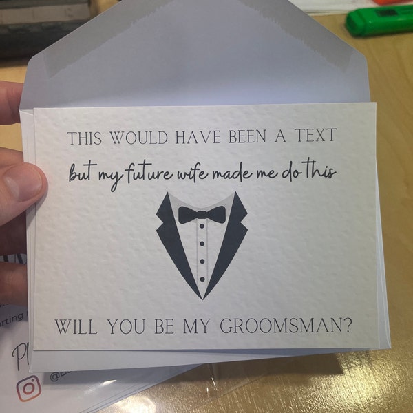 Golf Proposal Card, Groomsman Proposal, Best Man Proposal Card, Grooms ...