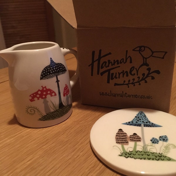Handmade Ceramic Toadstool Coasters, Pottery Gift, Designed in UK by ...