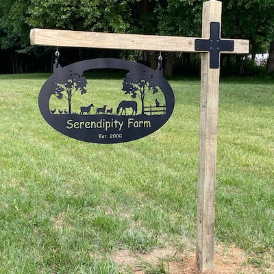 Metal Farm Sign Cattle Farm Signbarn Cow Calf Chicken - Etsy