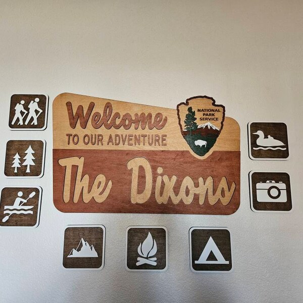 Personalized National Park Sign: Custom Camping Decor - Etsy