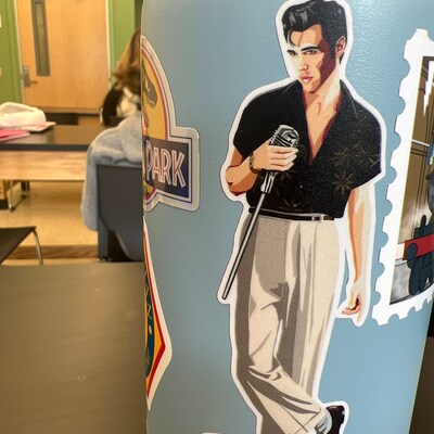 Elvis Presley Austin Butler 68 Comeback Special Sticker red Scarf - Etsy