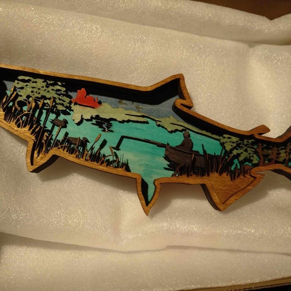 Hunting Rifle 3D Layered Wood Decor - Etsy