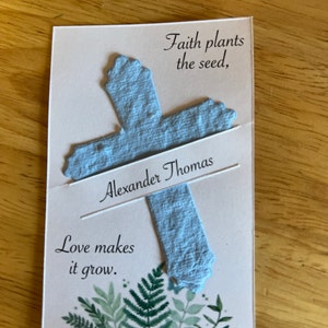 24 Plantable Faith Plants the Seed Baptism Favors With Flower Seed ...