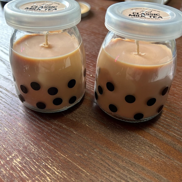 Classic Milk Tea Boba Candle - Etsy