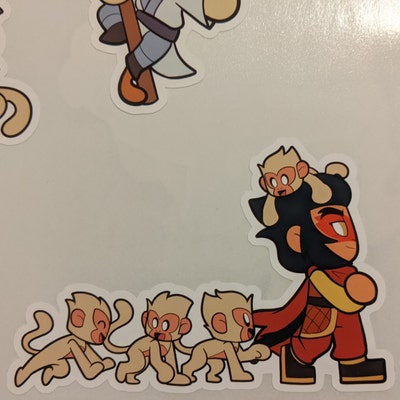 LMK Macaque and Monkeys 3 Inch Tall Matted Sticker - Etsy