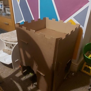 The Castle Corrugated Cardboard Castle for Bunny Rabbits & | Etsy UK