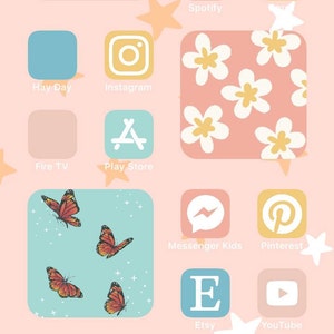 70 RETRO AESTHETIC App Icons for iPhone Ios 14, 15, 16 With BONUS ...