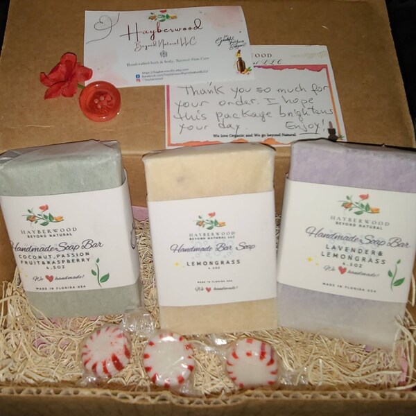 Set of 2 Artisan Handmade Bar Soaps, Natural Homemade Bar Soap, Swirl ...