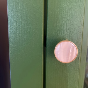 Mid-century Modern Solid Brass Cabinet Knob in Brushed Brass Gold for ...