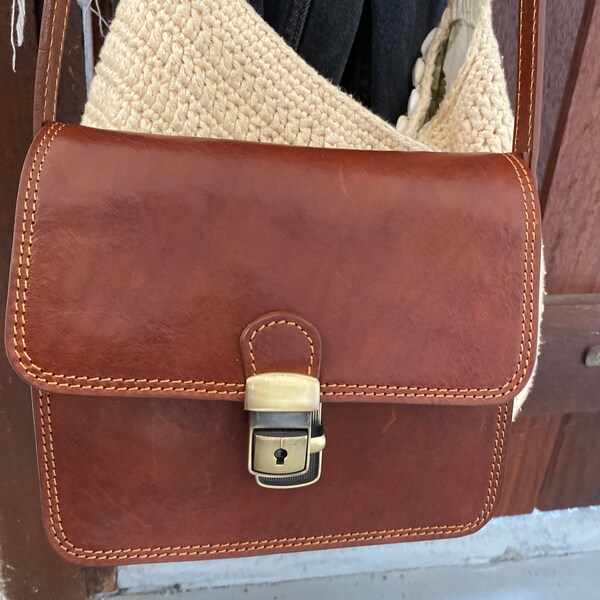 Leather Crossbody Bag - Tuscan Leather Bag - Etsy