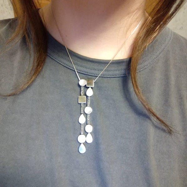 Vintage Signed Sterling Silver BAB for Ba Ballou Modern Abstract ...