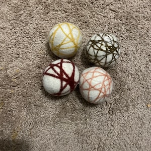 Premium XL Wool Dryer Ball Extra Large Colorful Organic Laundry Ball ...