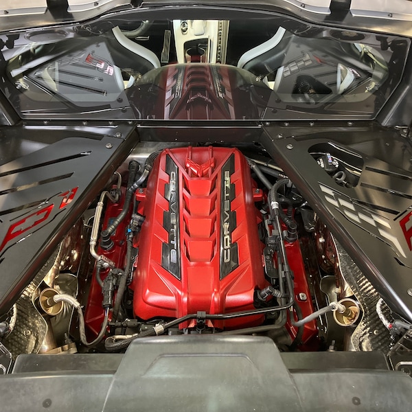2020/2024 Edge Red C8 Corvette Engine Appearance Package (contact Us ...