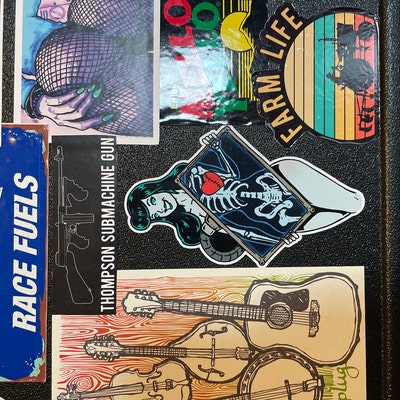 Creepy Clown Vinyl Sticker, Horror Punk Decal, Psychobilly Sticker ...