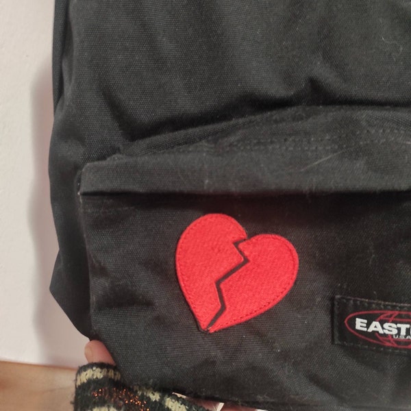 Broken Heart Patch Embroidered, Velcro or Thermic Glue - Etsy
