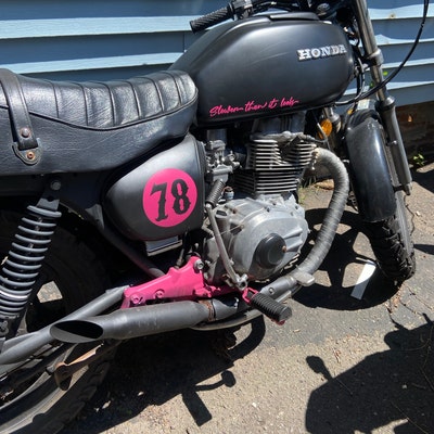 Vintage Cafe Racer Custom Made Tank Numbers Motorcycle - Etsy