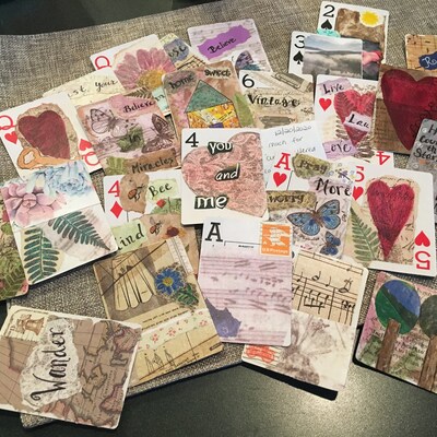 Altered Playing Cards, Affirmation Wallet Cards, Swap Cards, Junk ...